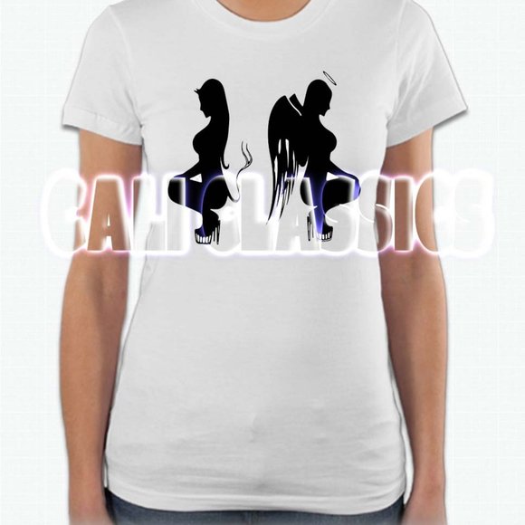 Cali Classics | Tops | Cali Classics Female Angel Vs Demon Kneeling ...